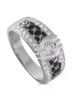 KORLOFF 18k White Gold Diamond Ring - Silver
