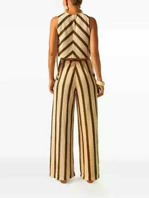 JBQ Striped Palazzo Pants