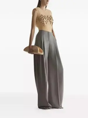 MUGLER Embellished Sleeveless Tank Top