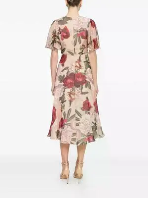 NISSA Floral Detail Midi Dress