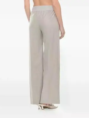 PANICALE Drawstring Wide-leg Trousers With Metallic Waistband