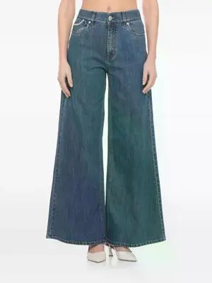 PANICALE Flared Wide-leg Jeans