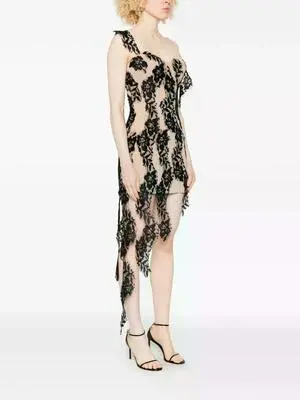 Giuseppe Di Morabito Lace Asymmetric Mini Dress