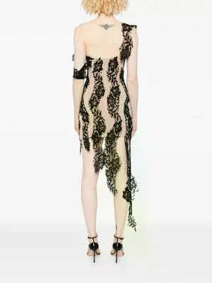 Giuseppe Di Morabito Lace Asymmetric Mini Dress