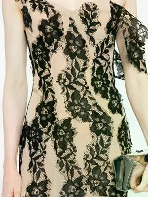 Giuseppe Di Morabito Lace Asymmetric Mini Dress