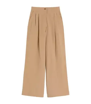Max Mara Cotton Wide-leg Trousers