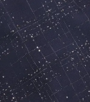 Maje Check Mini Skort With Metallic Threads