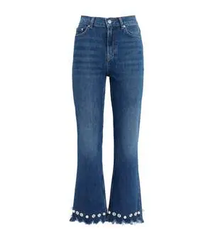 Maje Raw Edge Hem Jeans For Women