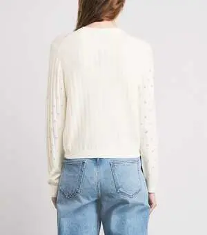 Maje Wool-blend Rhinestone Sweater