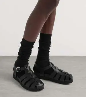 Prada Rubber Fisherman Sandals