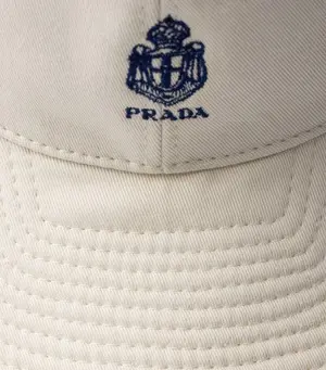 Prada Cotton Old Gabardine Baseball Cap