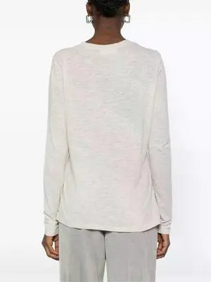 American Vintage Jacksonville Long Sleeve T-shirt - Neutrals