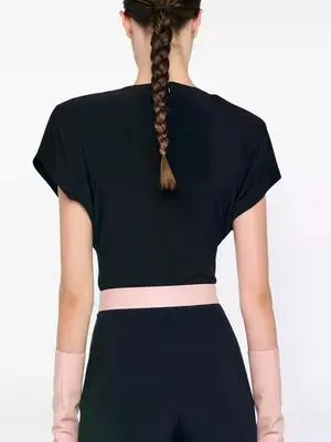 Norma Kamali Knot Buckle Belt - Black