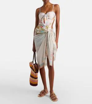 Zimmermann Como Printed Cotton Beach Cover-up