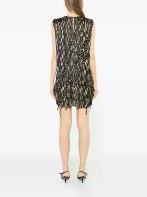 JNBY Geometric Print Sleeveless Mini Dress