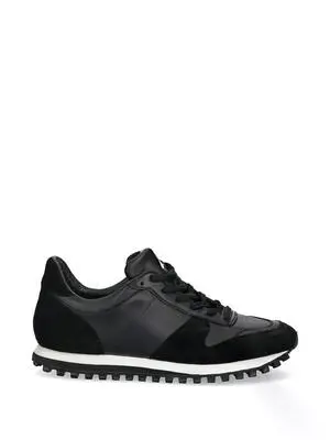 Novesta Marathon Suede-panelled Sneakers - Black