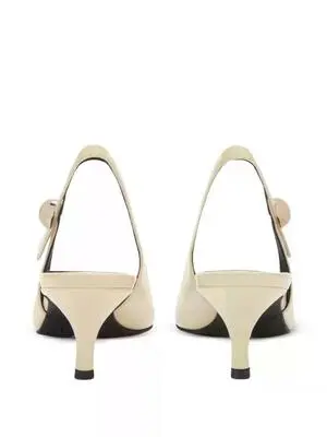 Furla Sfera Slingback Leather Pumps - Neutrals