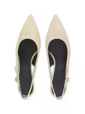 Furla Sfera Slingback Leather Pumps - Neutrals