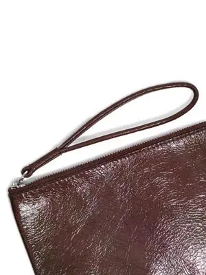 Bimba Y Lola Cow Leather Zip Wristlet