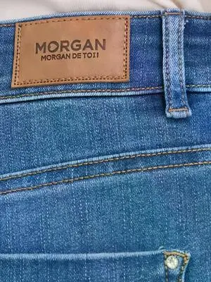 MORGAN Logo Patch Skinny Jeans