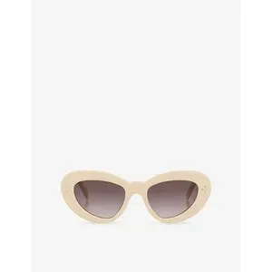 Celine Cat-eye Acetate Sunglasses - White
