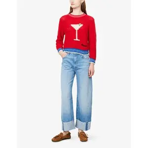 MOTHER The Halfpipe Ankle Cuff Barrel Leg Denim Jeans