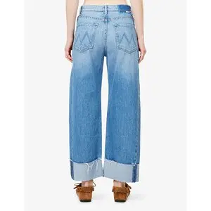 MOTHER The Halfpipe Ankle Cuff Barrel Leg Denim Jeans