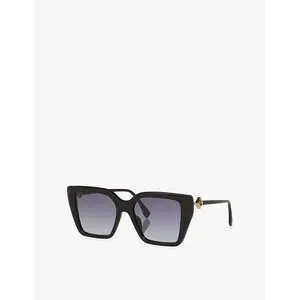 Fendi Ff Diamonds Square-frame Acetate Sunglasses