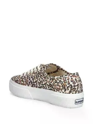 Superga 3740 Leopard Print Platform Sneakers - Neutrals