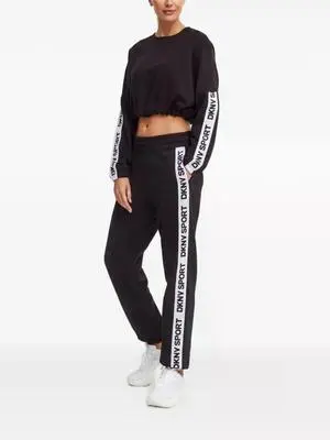Dkny Logo Detail Cropped Sweatshirt