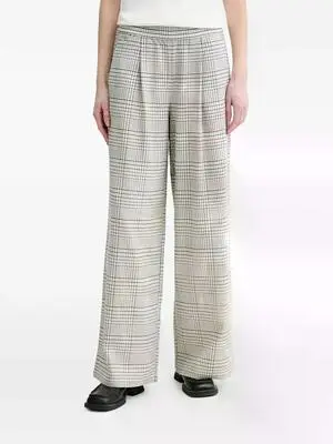 Marc O'polo Checked Pleated Trousers - Neutrals