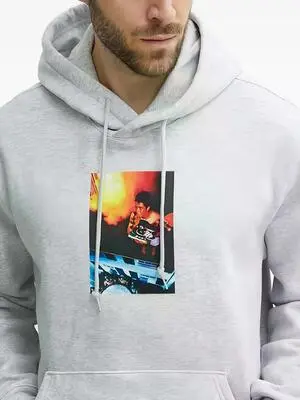 Adidas Graphic Hooded Sweatshirt - Grey