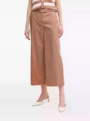 JOOP! Belted Cropped Trousers - Orange