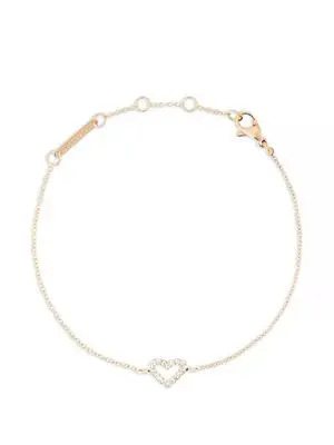 DANIEL WELLINGTON Gold Tone Heart Motif Chain Bracelet - Pink