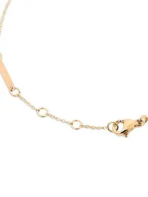 DANIEL WELLINGTON Gold Tone Heart Motif Chain Bracelet - Pink