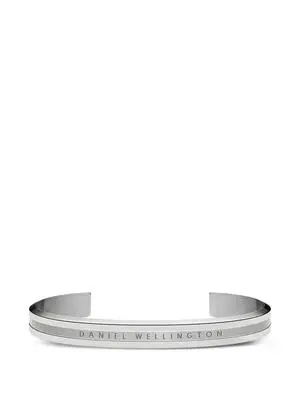 DANIEL WELLINGTON Engraved Logo Open Cuff Bracelet - Silver