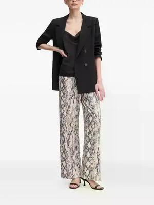 OUI Snake-print Trousers