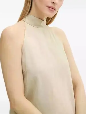 SAMSOE SAMSOE High-neck Sleeveless Top With Tie Detail