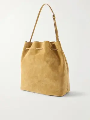 LIFFNER Charm Suede Drawstring Shoulder Bag