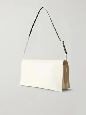 JIL SANDER File Medium Leather Shoulder Bag - Neutrals