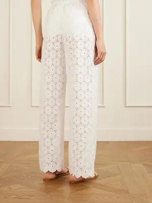 Faithfull The Brand Pamina Broderie Anglaise Wide-leg Pants