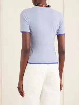 B Sides Reversible Ribbed-knit T-shirt