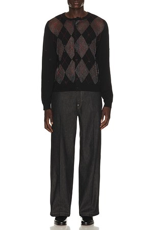 SPENCER BADU Argyle Knit Cardigan