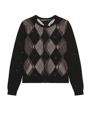 SPENCER BADU Argyle Knit Cardigan