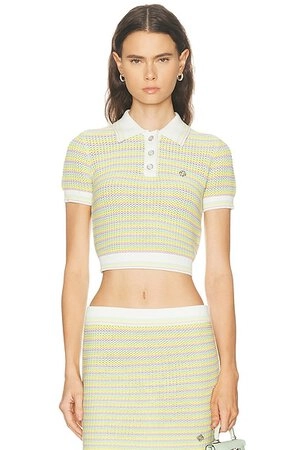 Casablanca Bourgeois Stripe Polo Shirt