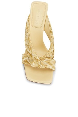 Bottega Veneta Riva Braided Raffia Mule Sandal