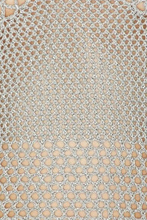 Casablanca Crochet Mirror Long Dress