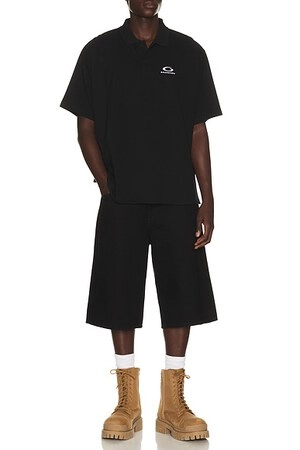 Balenciaga Short Sleeve Regular Polo - Black