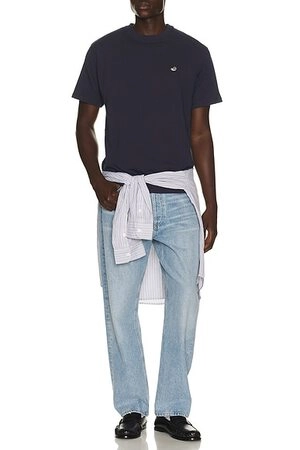 EDMMOND STUDIOS Duck Patch Tee - Plain Navy
