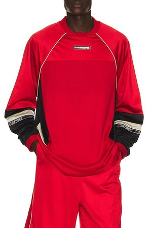We11Done Logo Football Jersey - Red